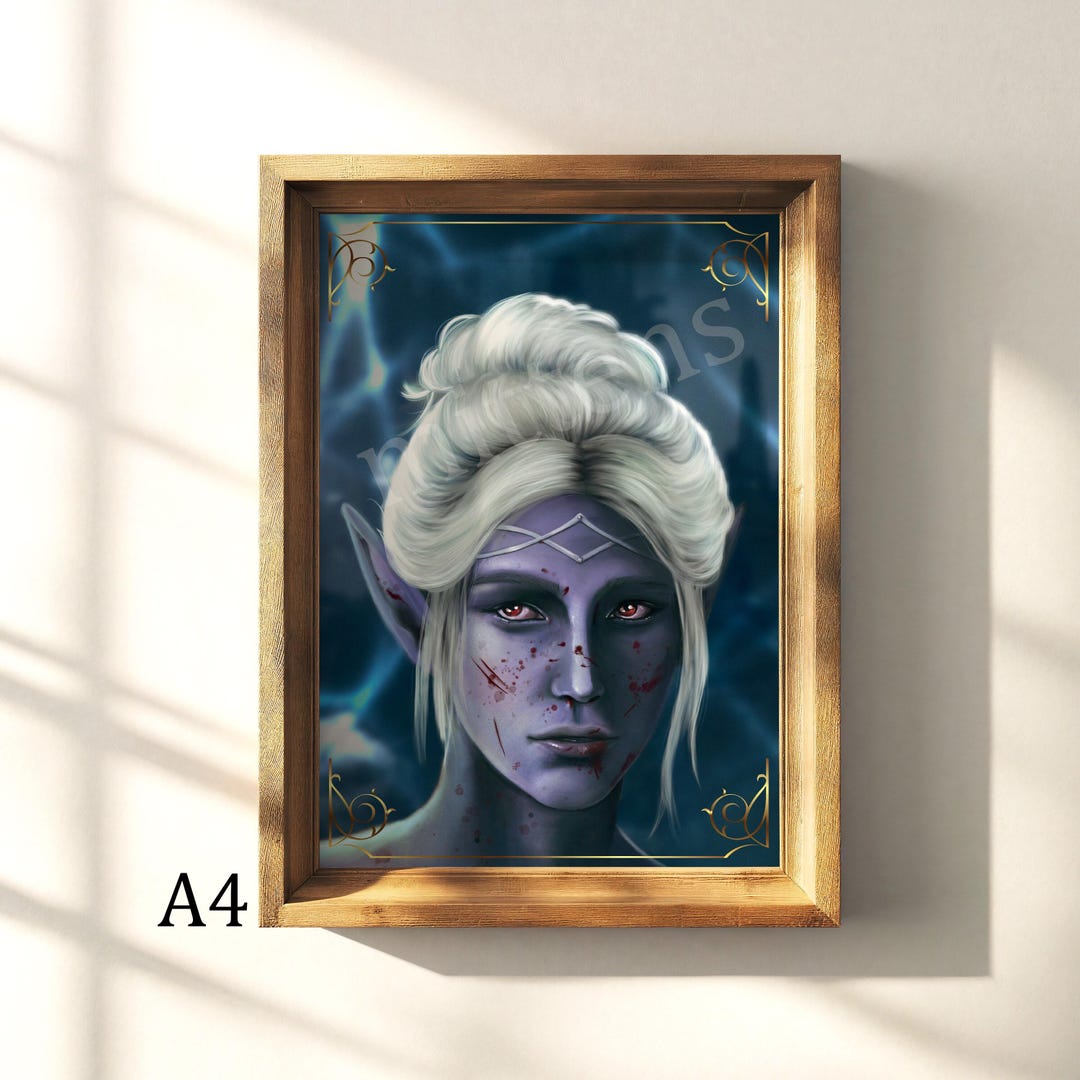Minthara Art Print | A4 Size | Baldur's Gate 3 | Digital Art - Etsy