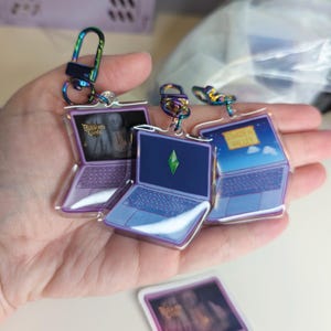 Baldurs Gate 3 Laptop Acrylic Keychain | Approx 2 Inches Tall | Baldurs ...