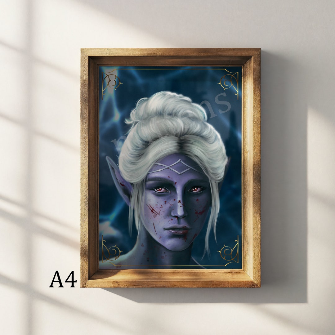 Minthara Art Print A4 Size Baldur's Gate 3 Digital Art - Etsy