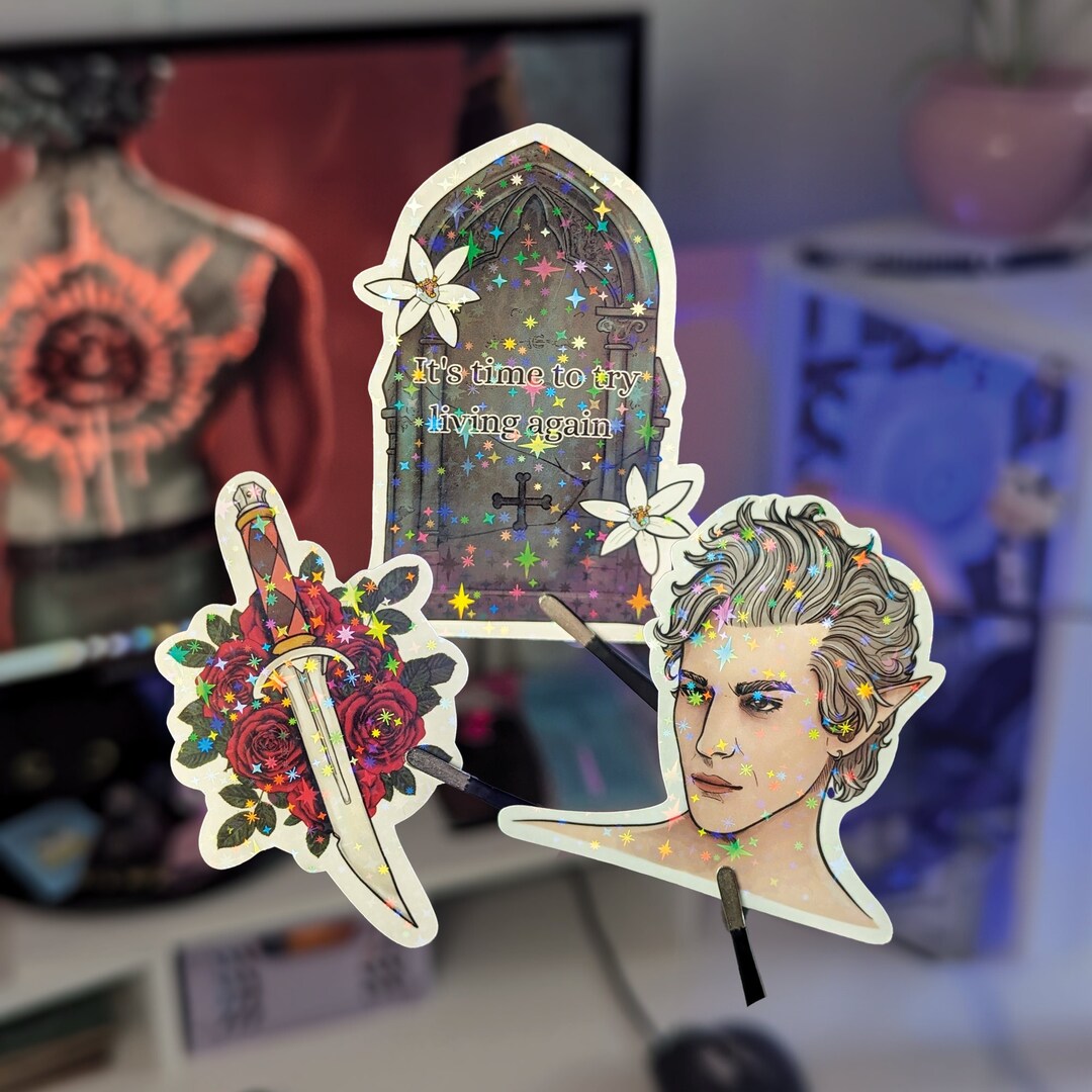 Astarion / Grave / Dagger | BG3 Baldur's Gate 3 | Handmade Die Cut ...