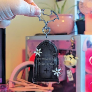 Astarion It's Time to Try Living Again Gravestone Acrylic Keychain ...