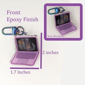 Baldurs Gate 3 Laptop Acrylic Keychain | Approx 2 Inches Tall | Baldurs ...