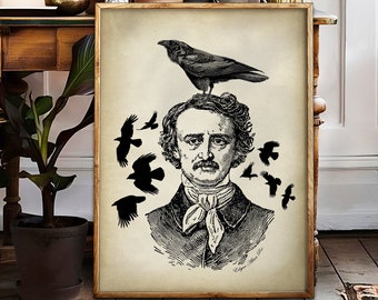 The Raven Edgar Allan Poe/ Print - Etsy