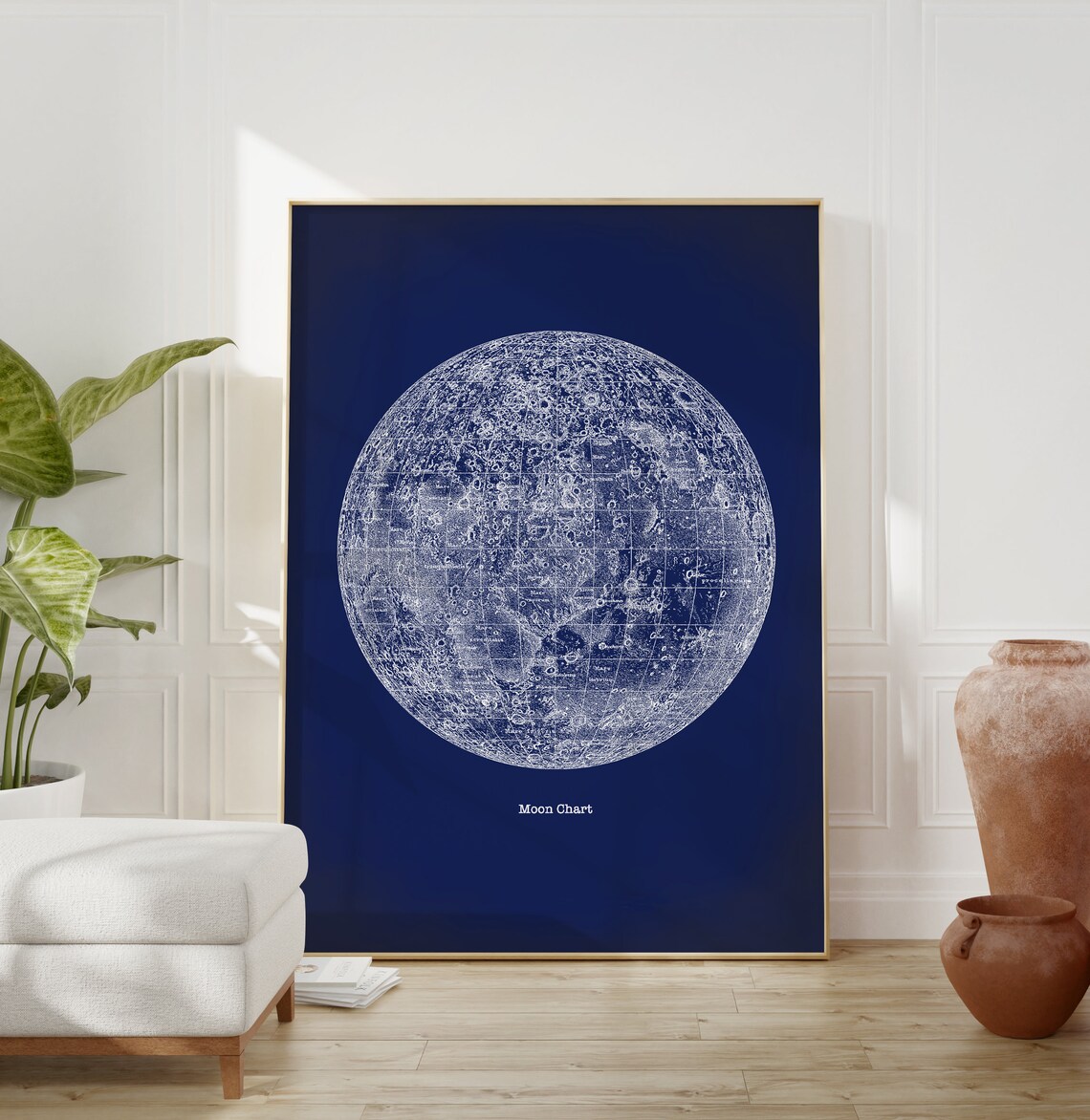 MOON CHART PRINT Moon Print Astronomy Room Decor Astronomy - Etsy