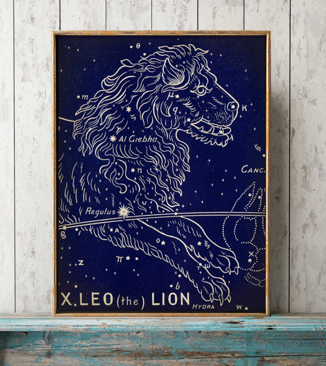 Star Map Astronomy Print Leo Constellation Stars Chart Star - Etsy