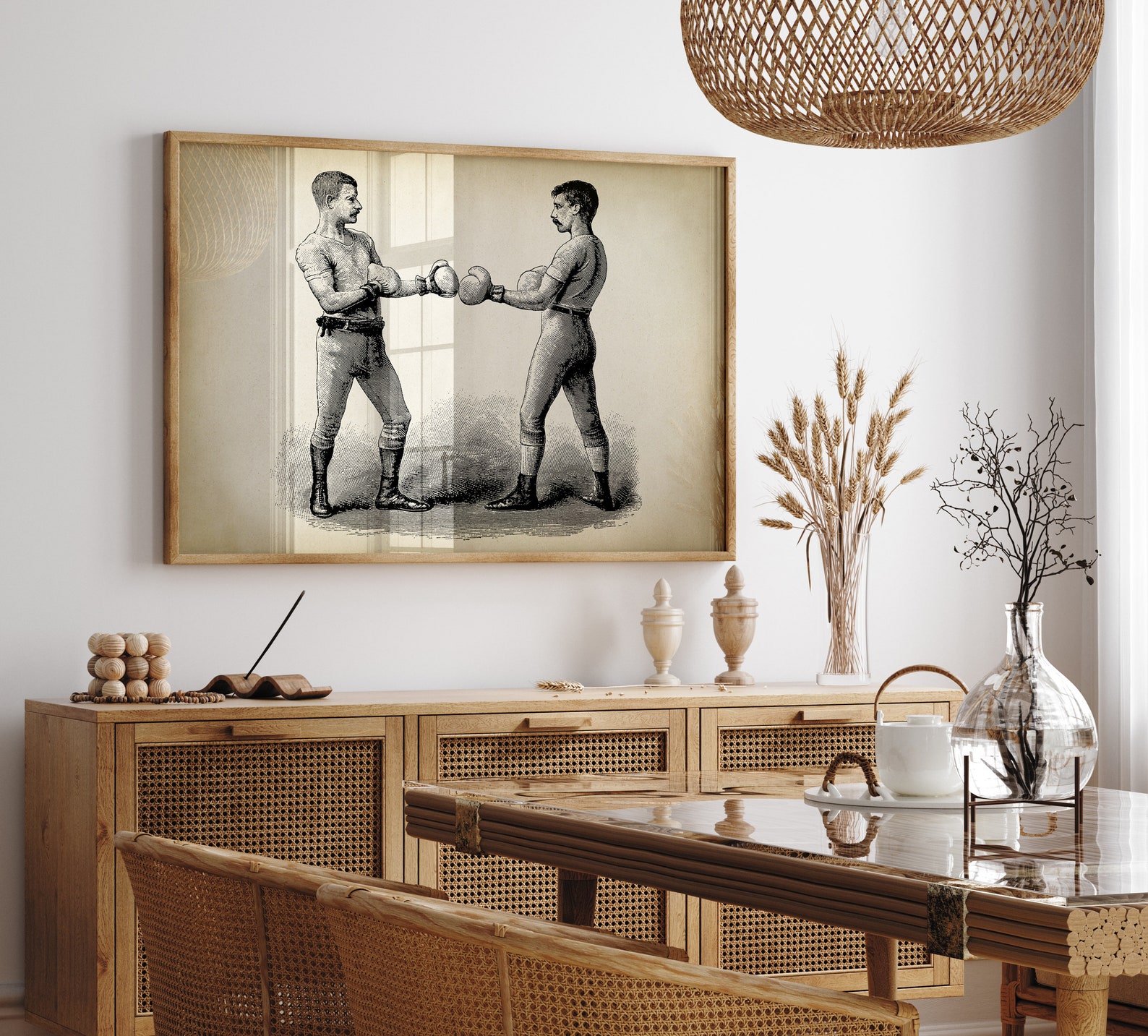 Boxing Poster Art Print Male Sport Wall Art Vintage Boxing - Etsy