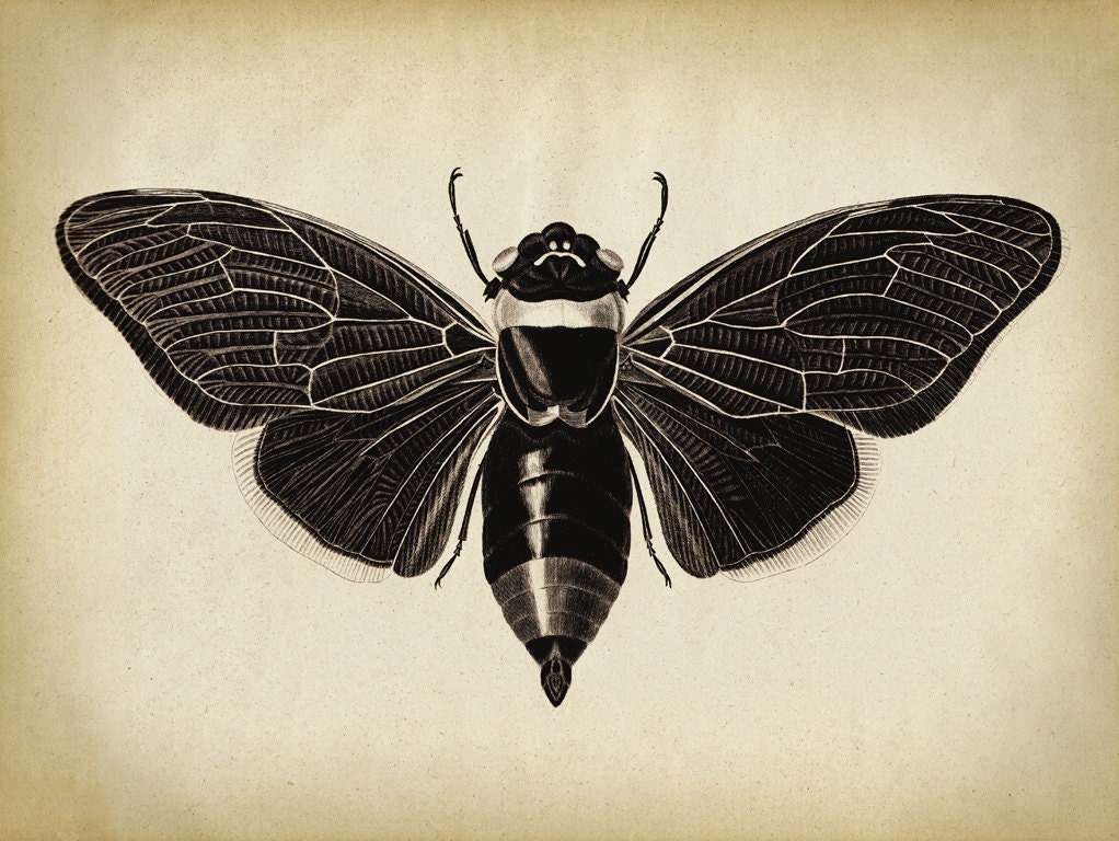 Insects print Insect poster moth print moth poster | Etsy