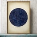 Moon Chart Print Blue Moon Art Print, Astronomy Room Decor, Astronomy ...