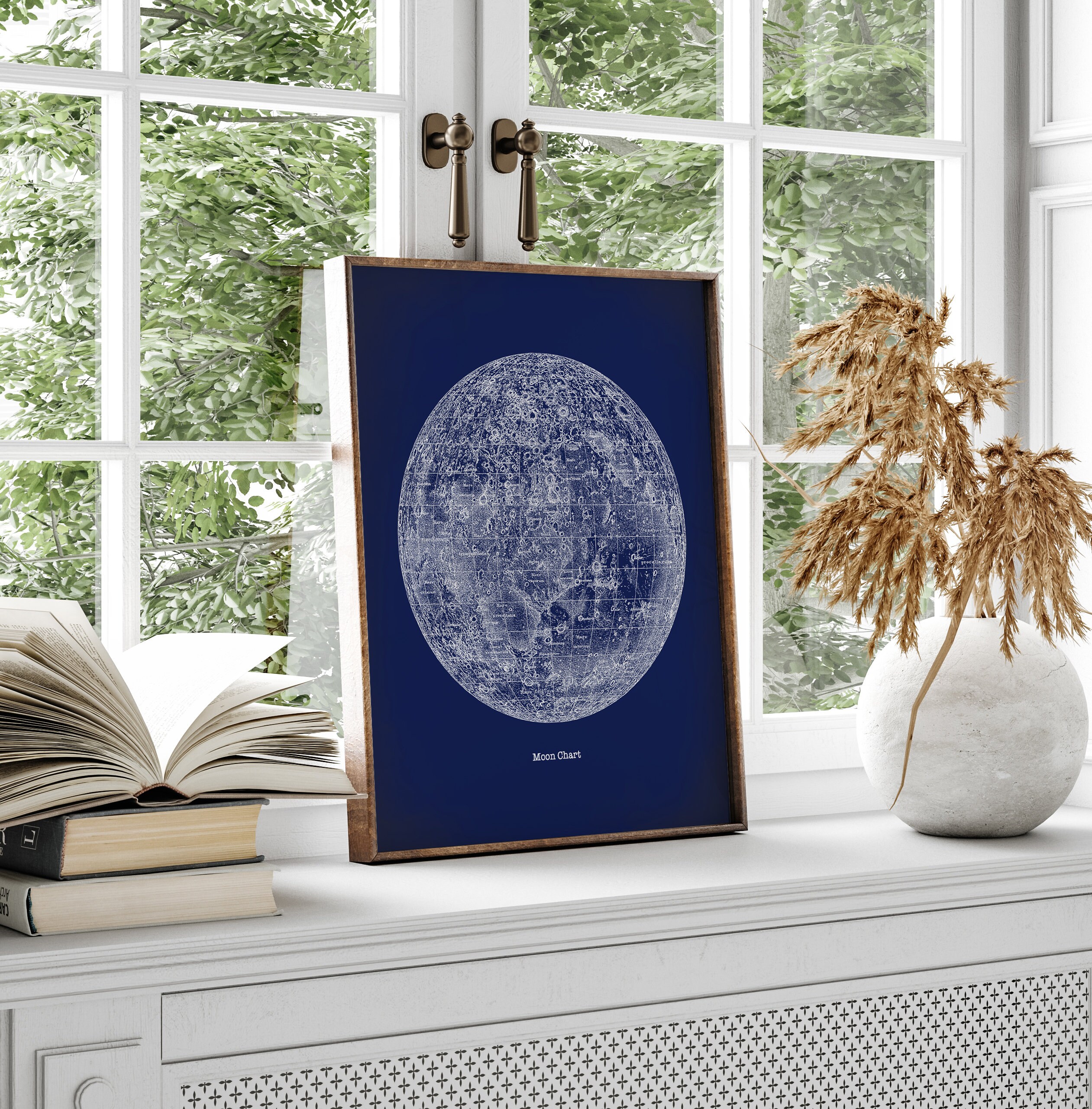 MOON CHART PRINT Moon Print Astronomy Room Decor Astronomy - Etsy