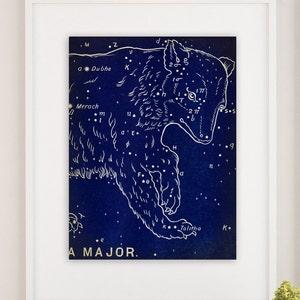 STAR MAP Poster SET of 5, Astronomy Poster, Zodiac Constellations Chart ...