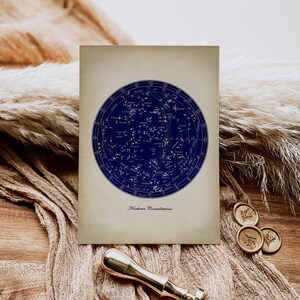 Northern Constellations Chart Print, Stars Chart, Star Print, Astronomy ...