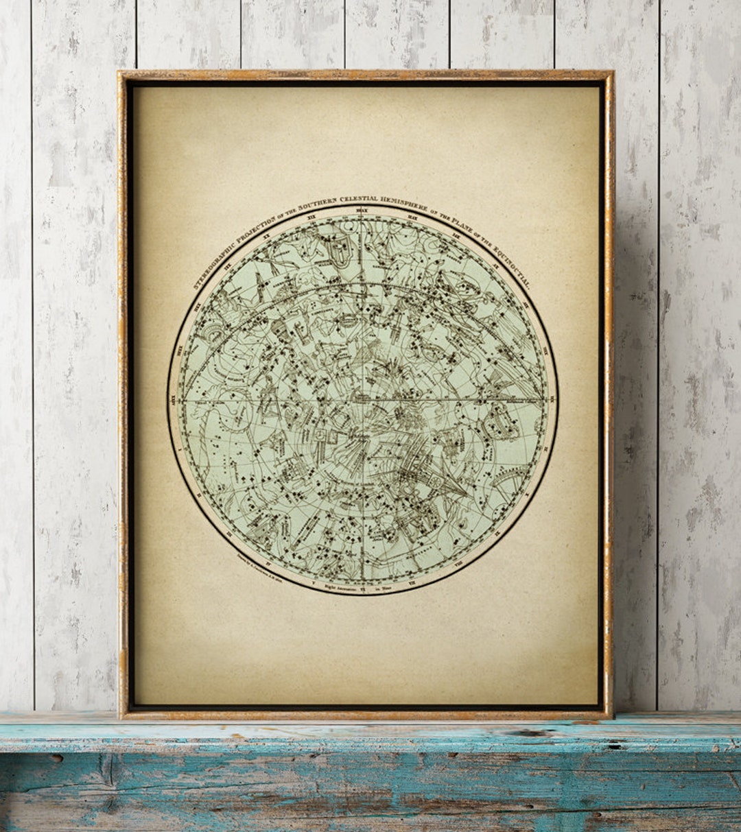 ASTRONOMY STARS CHART Poster Zodiacal Star Map, Astronomy Print, Stars ...