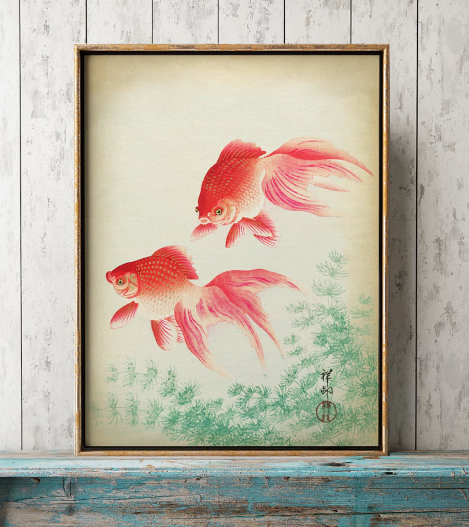 Japanese Carp Art Print Koi Fish Poster Japanese Woodblock - Etsy