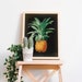 PINEAPPLE Botanical Poster, Tropical Fruit Print, Botanical Print on ...