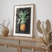 PINEAPPLE Botanical Poster, Tropical Fruit Print, Botanical Print on ...