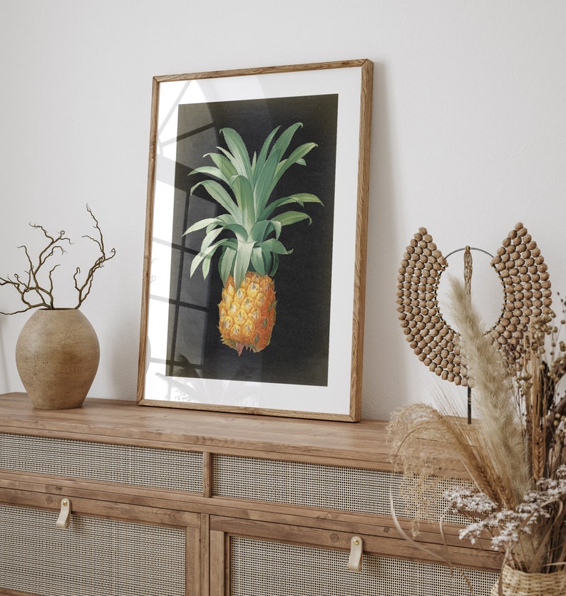 PINEAPPLE Botanical Poster Tropical Fruit Print Botanical - Etsy