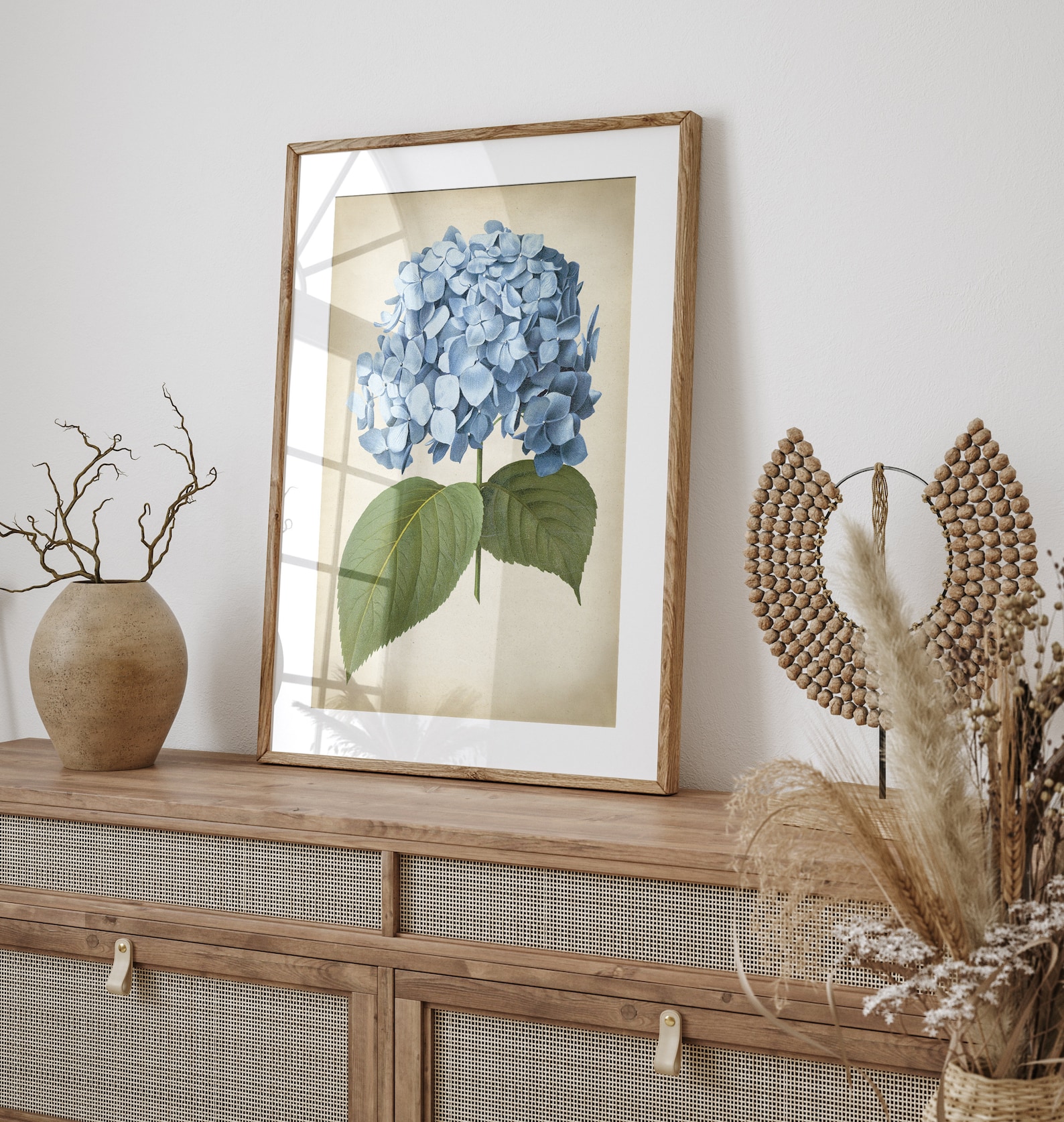 Blue Hydrangea Art Print Hydrangea Poster Hydrangea Print - Etsy