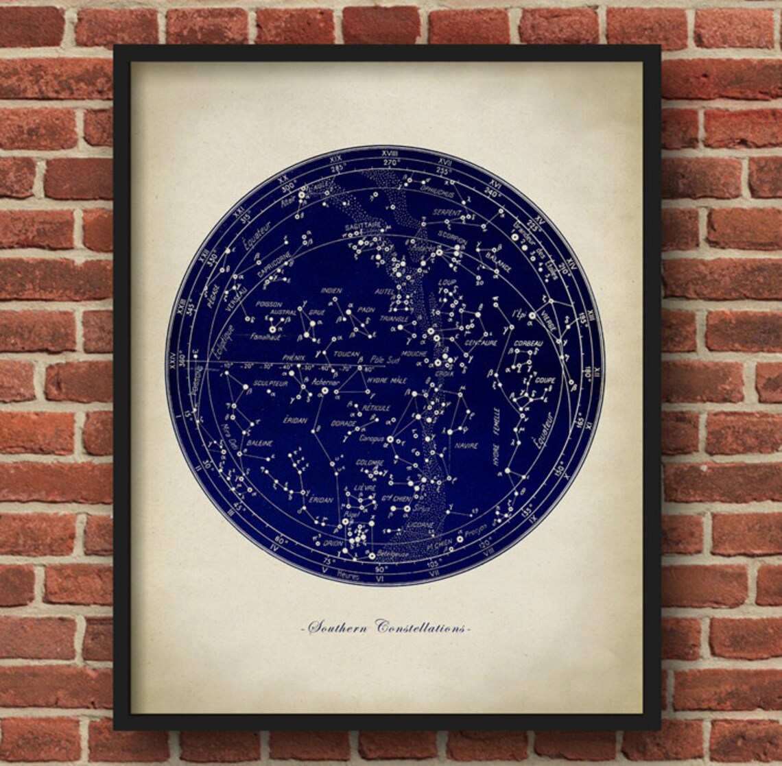 Southern CONSTELLATIONS Chart Print Stars Chart Star Print - Etsy