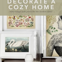 Crow Art, Crows in Floral Tree, Decorative Floral Pattern, Vintage ...