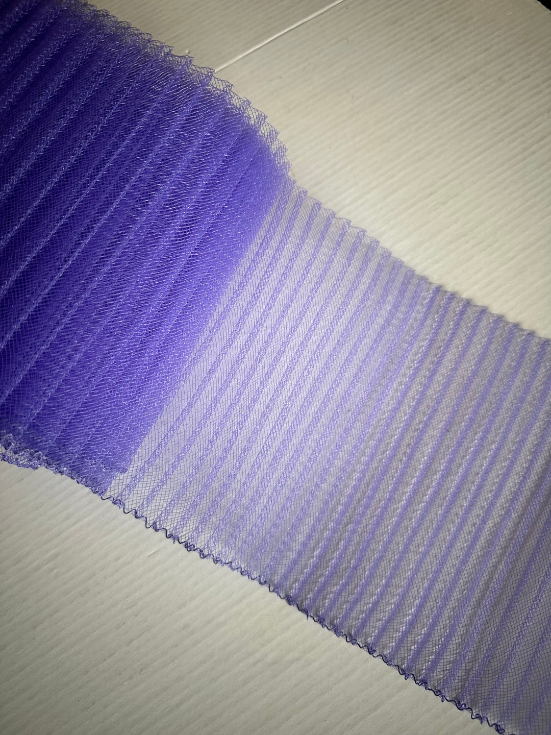 6" Lilac Pleated Crinoline Horsehair Braid 1 Yard - Etsy