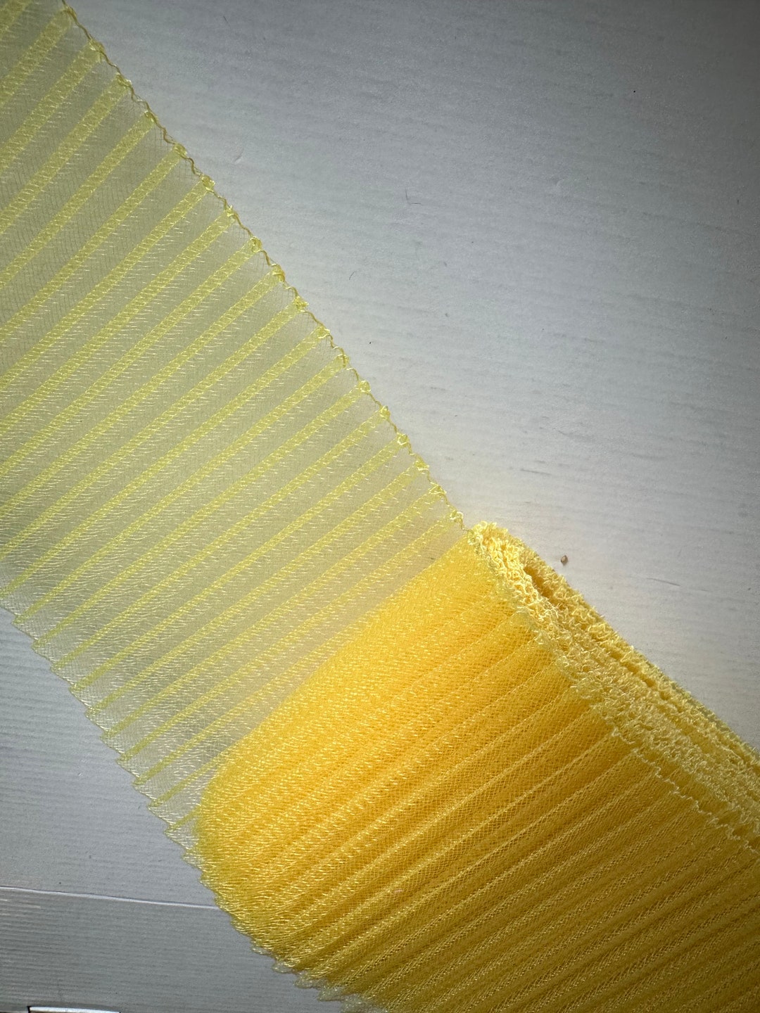 6" Golden Yellow Pleated Crinoline Horsehair Braid 1 Yard - Etsy