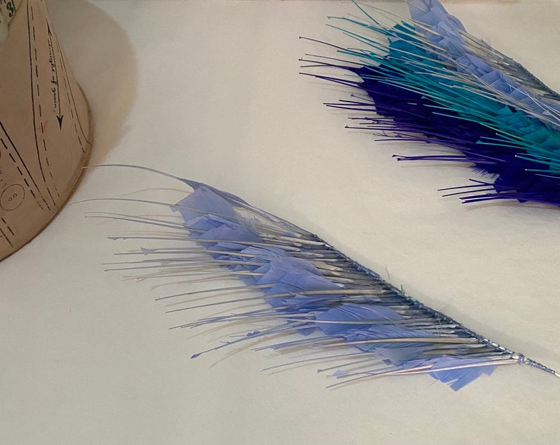 Millinery Feather Mount Baby Blue - Etsy