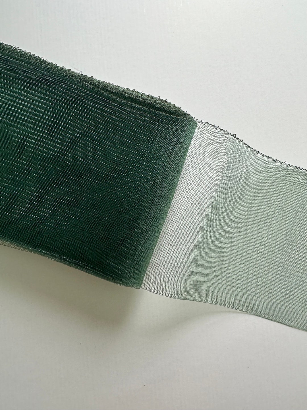 6" Forest Green Crinoline Horsehair Braid 1 Yard - Etsy