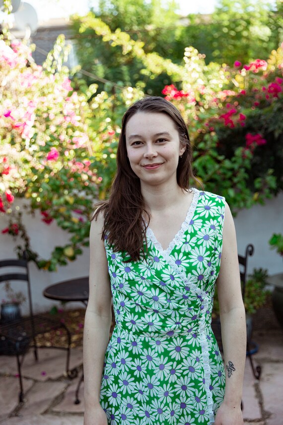 Dreamy 70s Vintage Daisy Dress - Gem