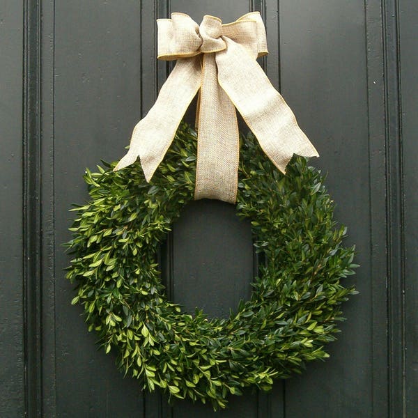 Natural Live Wreath - Etsy