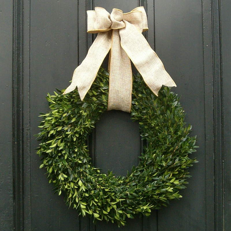Natural Live Wreath - Etsy