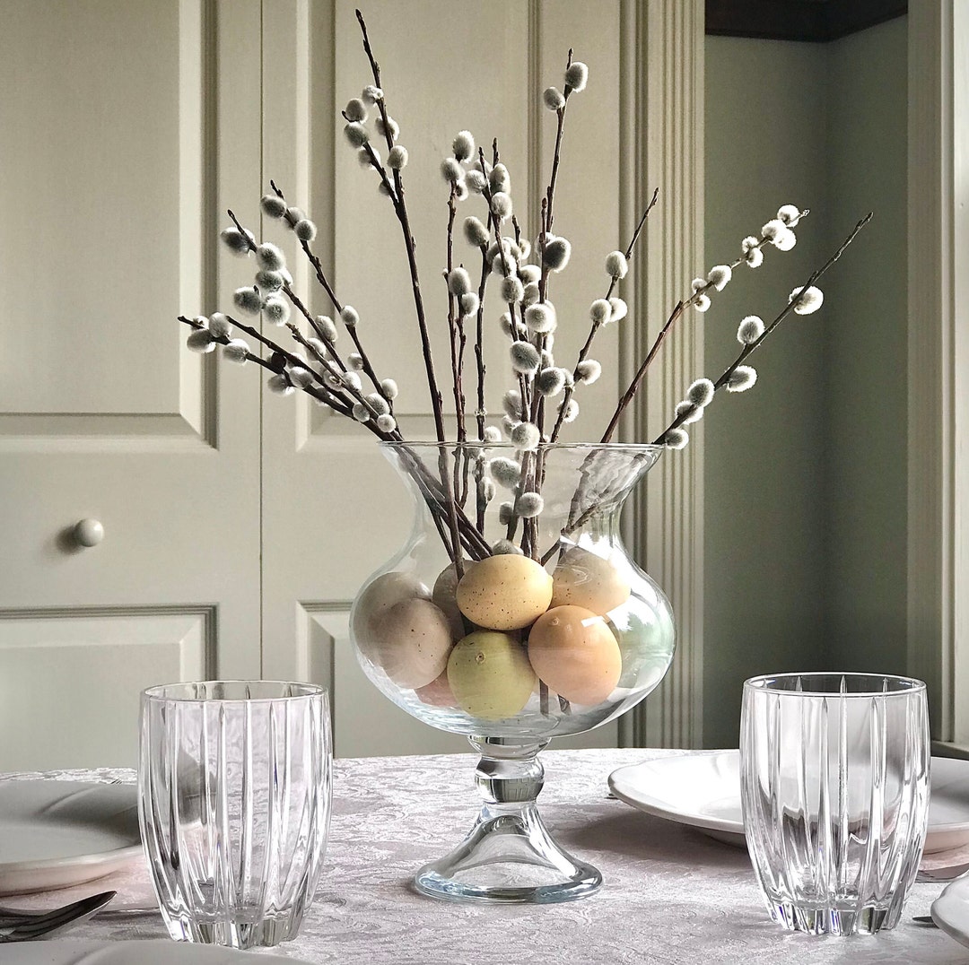 Pussy Willow Branches, Natural Preserved Dried Stems, Floral Arranging ...