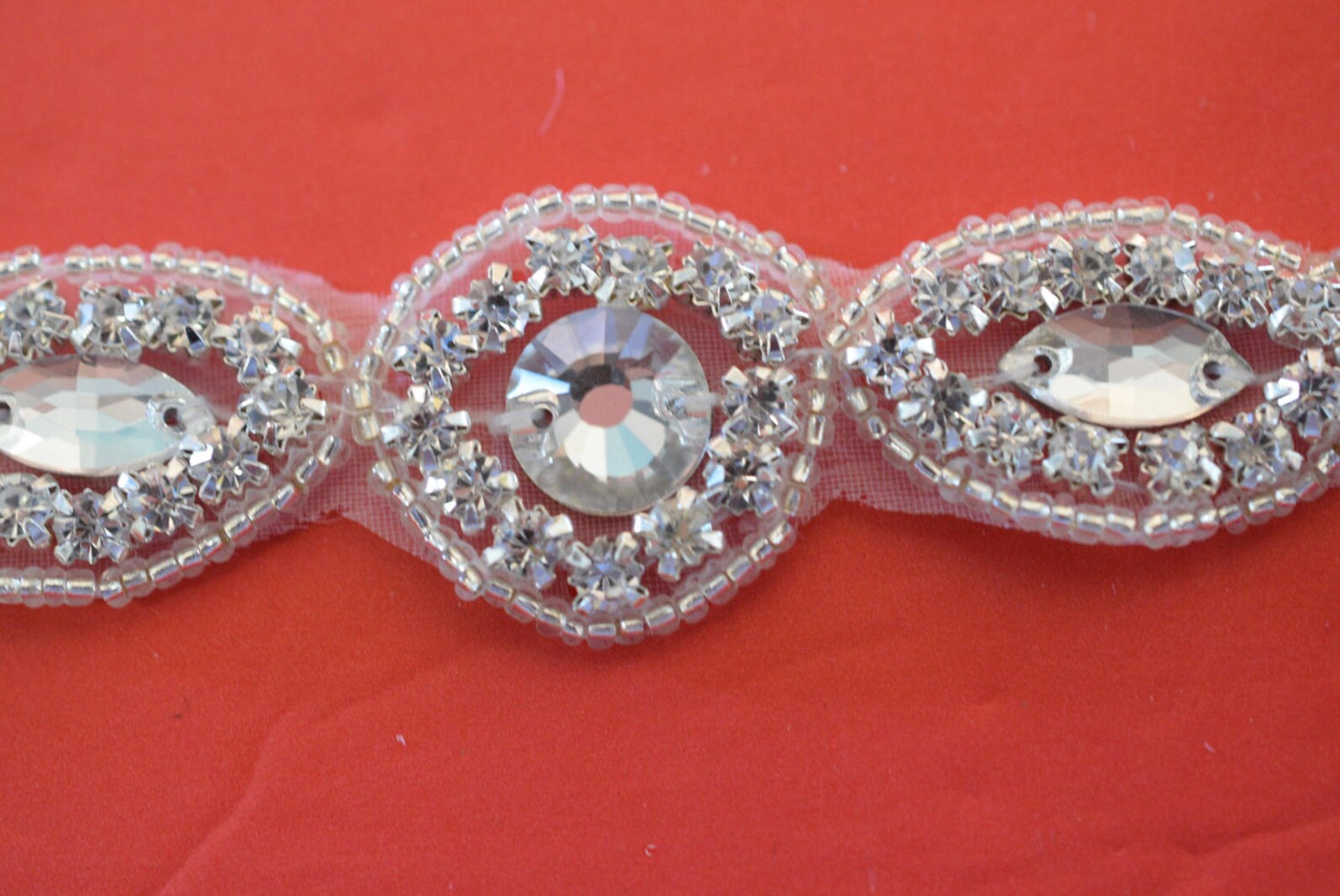 Crystal Rhinestone Trim by the Yard Silverab or Gold Bridal - Etsy