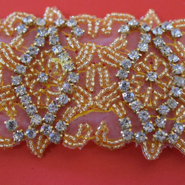 Rhinestone Trim - Etsy