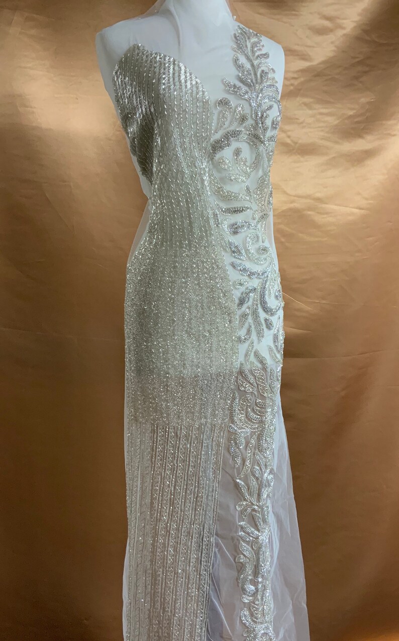 Designer Full Bodice Rhinestone Applique Beaded Wedding Dress - Etsy