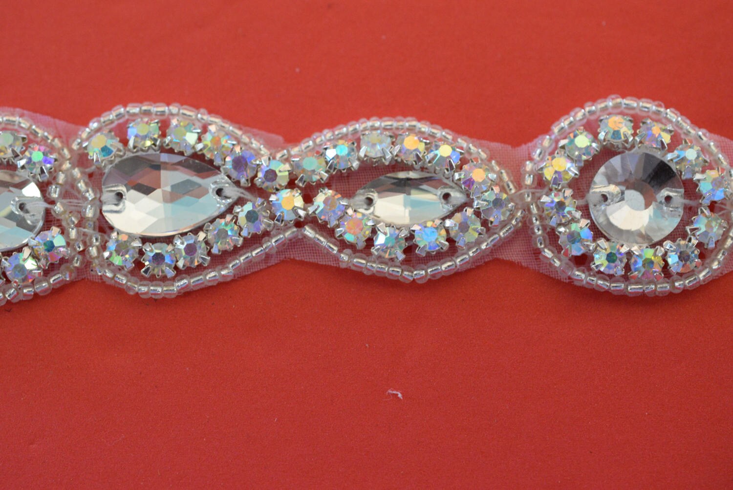 Crystal Rhinestone Trim by the Yard Silverab or Gold Bridal - Etsy