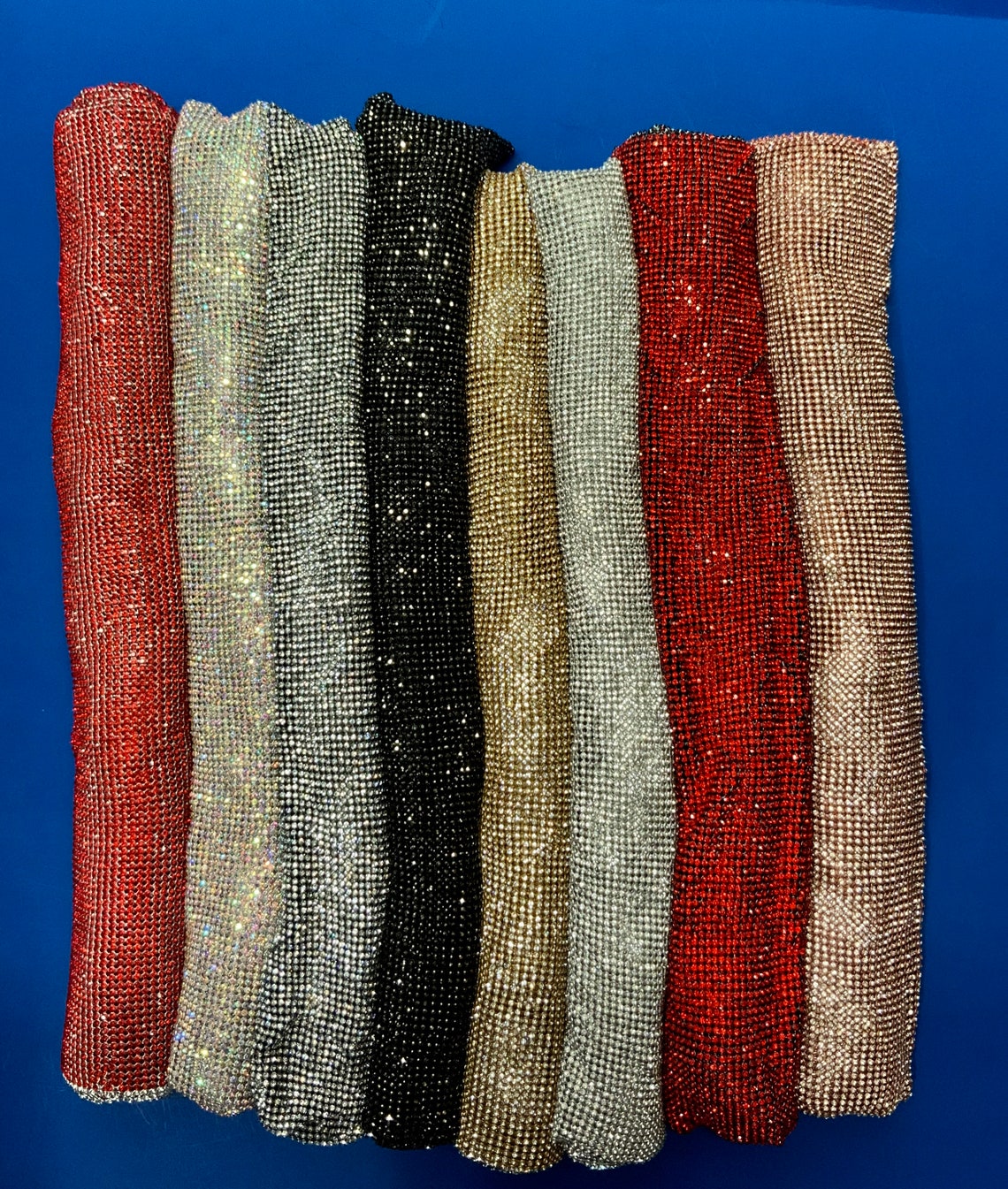 Rhinestone Sheets / Rhinestone Fabric 45 Inches Long and 14 | Etsy