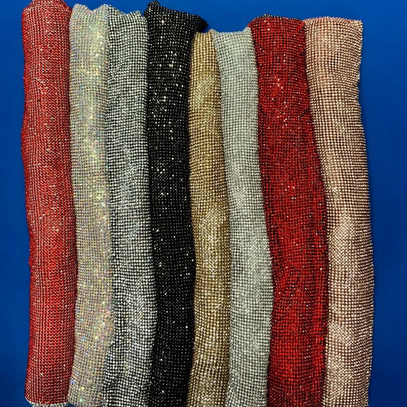Rhinestone Mesh - Etsy