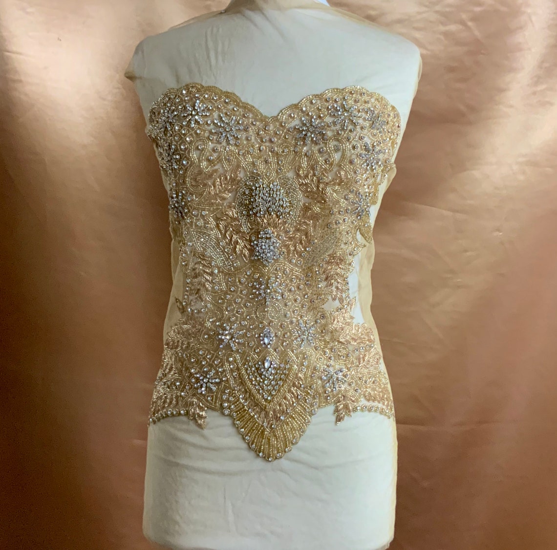 Designer Full Body Rhinestone Applique Beadedengagement - Etsy