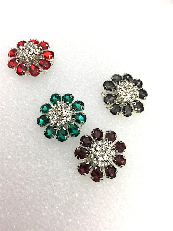Unique Rhinestones Buttons with a vintage flare Colors 31229 | Etsy