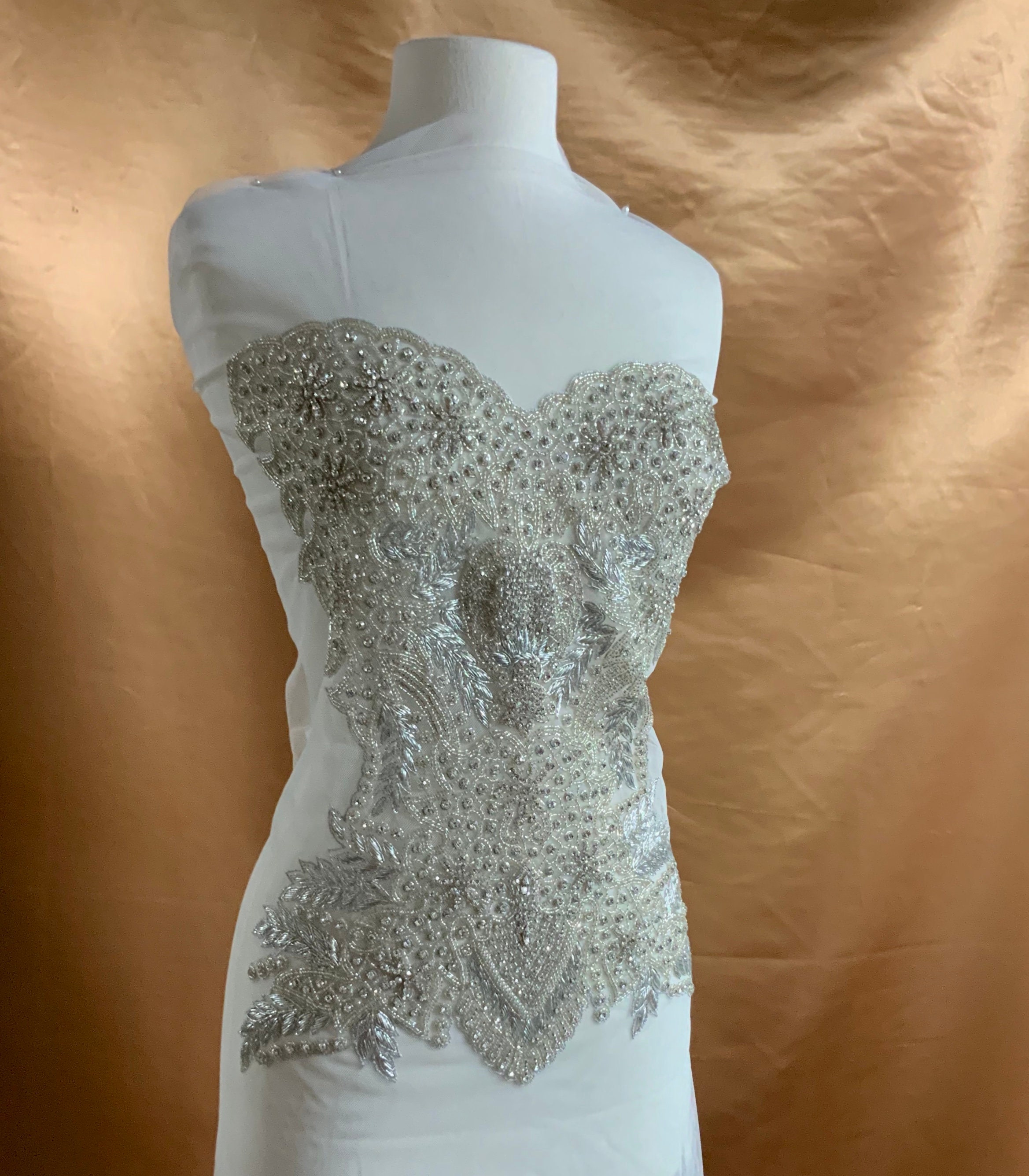 Designer Full Body Rhinestone Applique Beadedengagement - Etsy