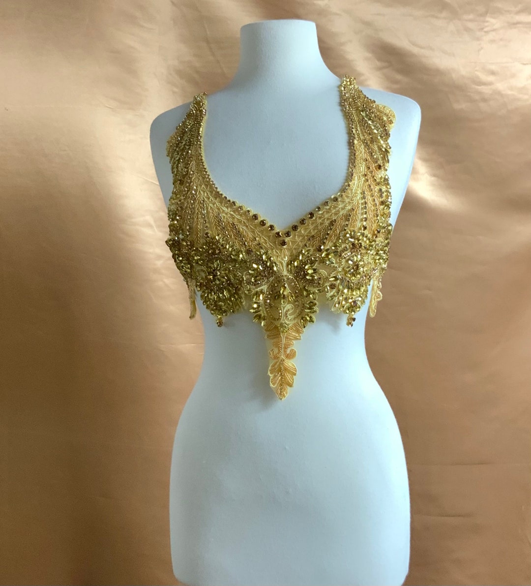Rhinestone Applique Brazil/samba/style /bra/corset/beaded - Etsy