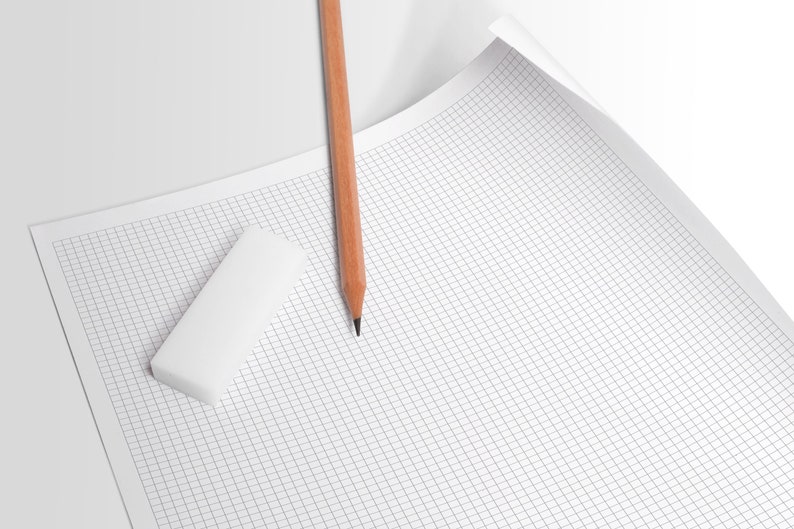 Grid Paper : 1/8" Box Grid. Multi-media Grid Paper for Pencil, Ink ...