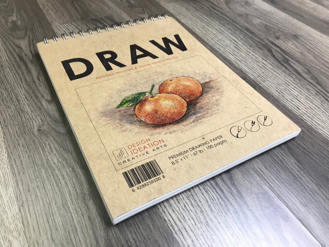 Design Ideation DRAW. Wire Bound Drawing Book. Multi-media. (8.5" X 11 ...