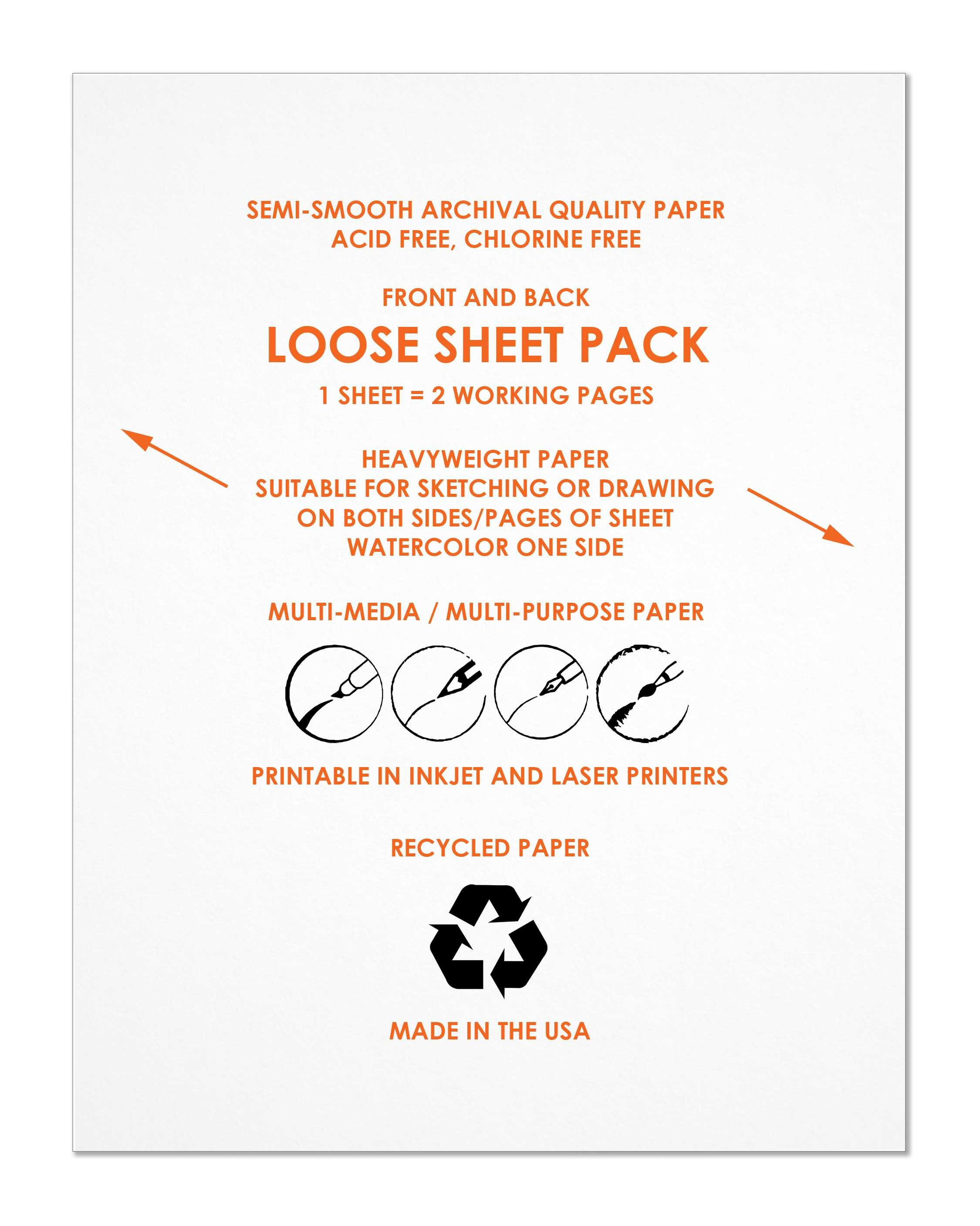 Grid Paper : 1/8" Box Grid. Multi-media Grid Paper for Pencil, Ink ...