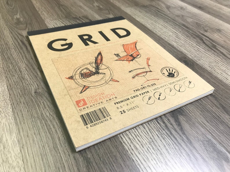 Design Ideation GRID PAD : Removable Sheet. Multi-media. ORANGE Grid ...