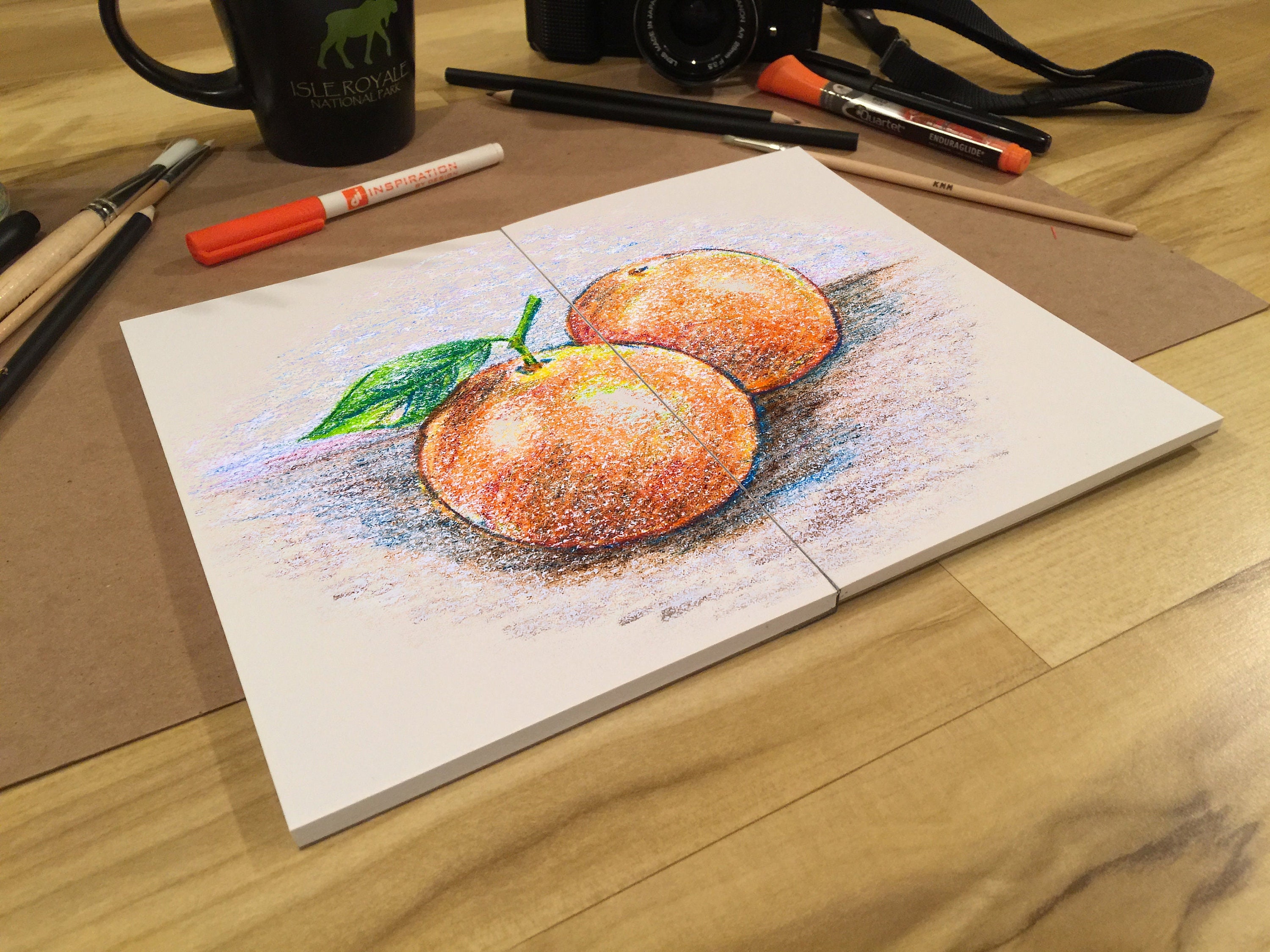 Lay Flat Sketchbook: Removable Sheets, Multi-media Paper. Simple Sketch ...