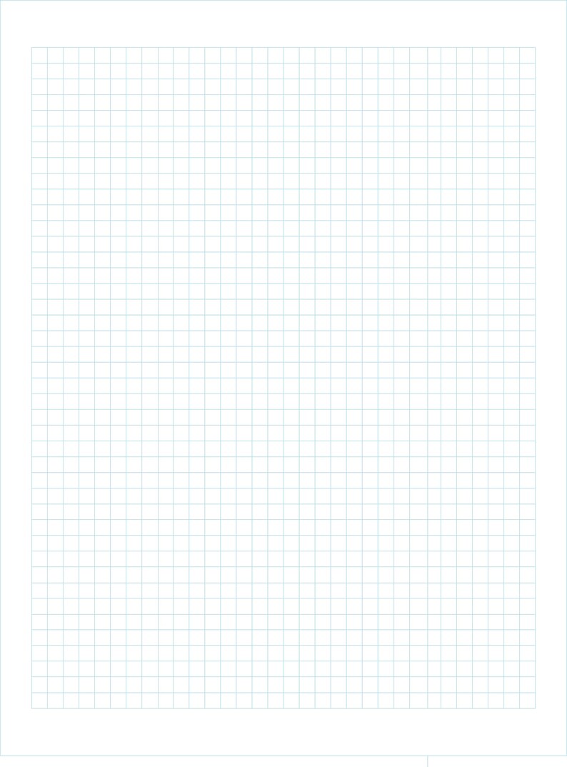 Grid Paper : 1/4" Box Grid. Multi-media Grid Paper for Pencil, Ink ...