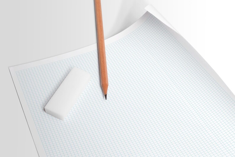 Grid Paper : 1/8" Box Grid. Multi-media Grid Paper for Pencil, Ink ...