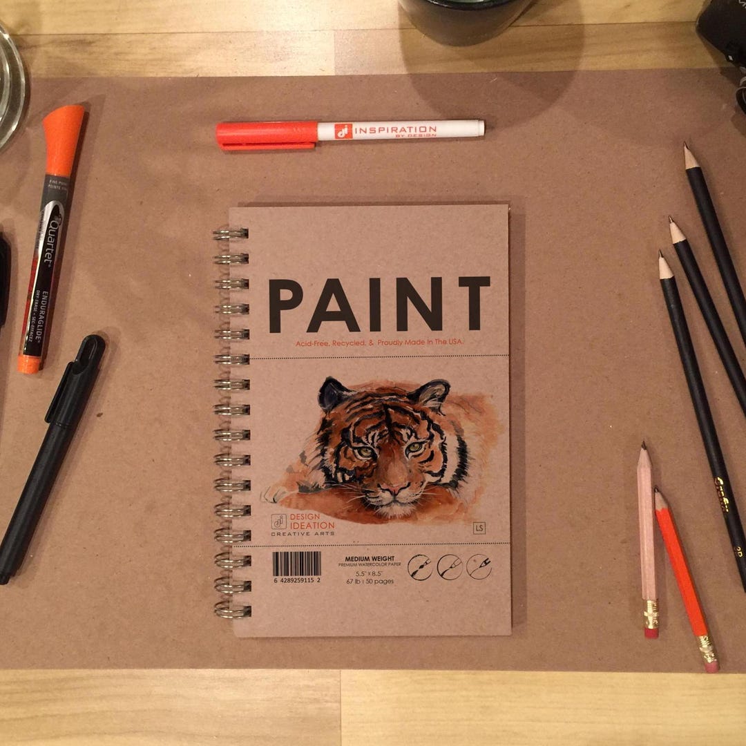 Design Ideation WATERCOLOR. Wire Bound Sketchbook. Journal Style. Multi ...