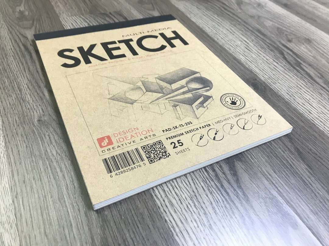 Design Ideation SKETCH PAD : Removable Sheet. Multi-media. (8.5" X 11 ...